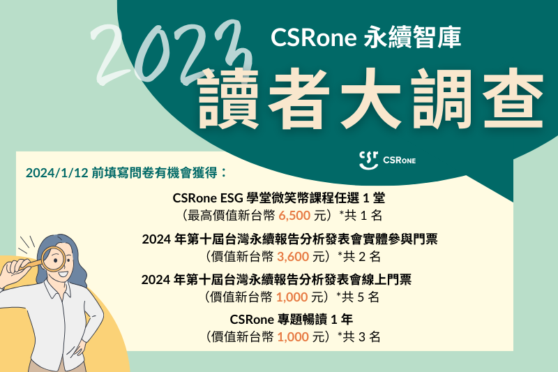 【CSRone永續智庫】2023年讀者大調查 – CSRone 永續智庫