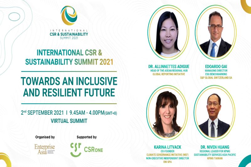 INTERNATIONAL CSR & SUSTAINABILITY SUMMIT 2021 – CSRone 永續智庫